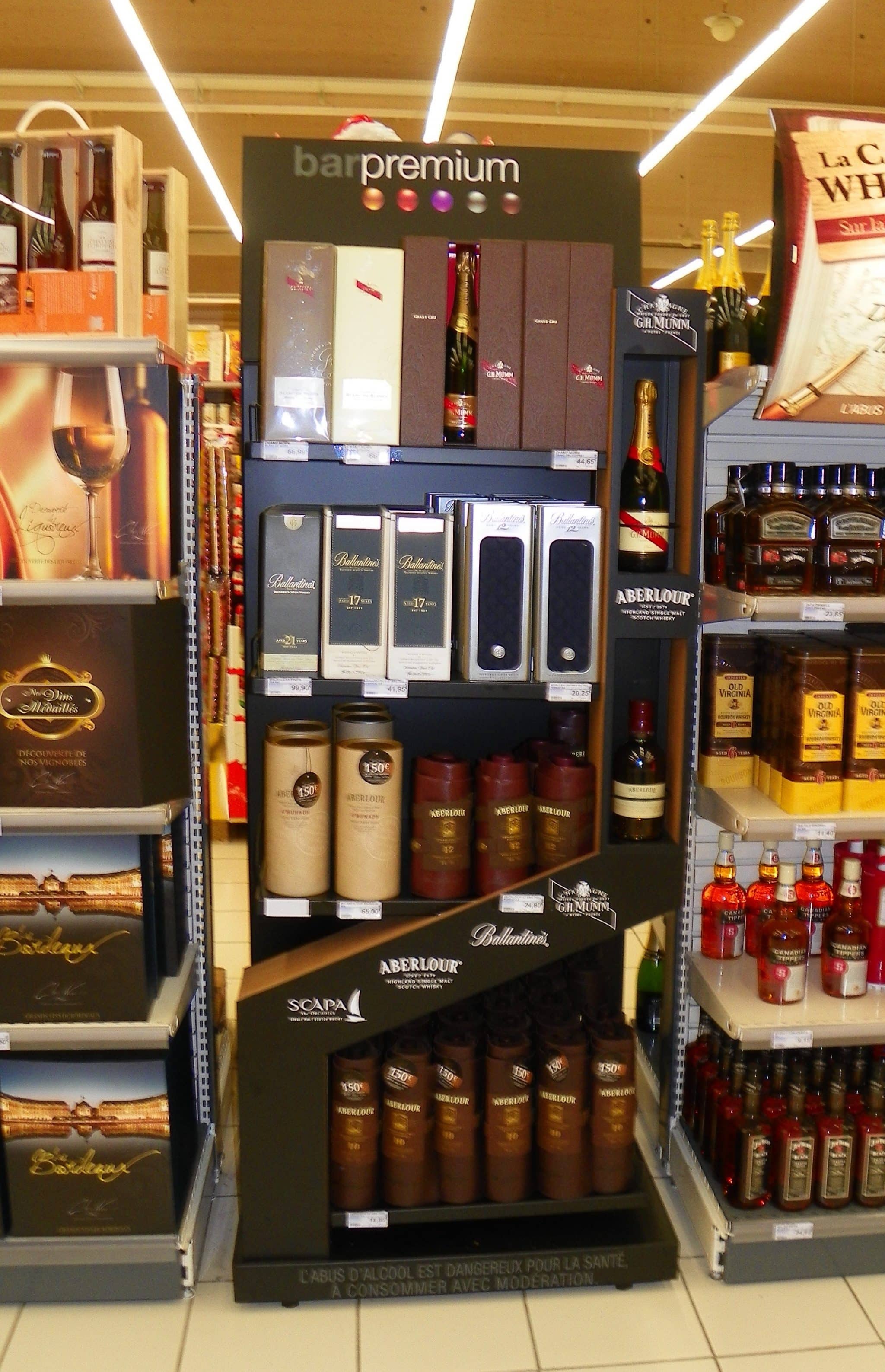 Promotional Merchandise - Wine Display Stand at Leclerc