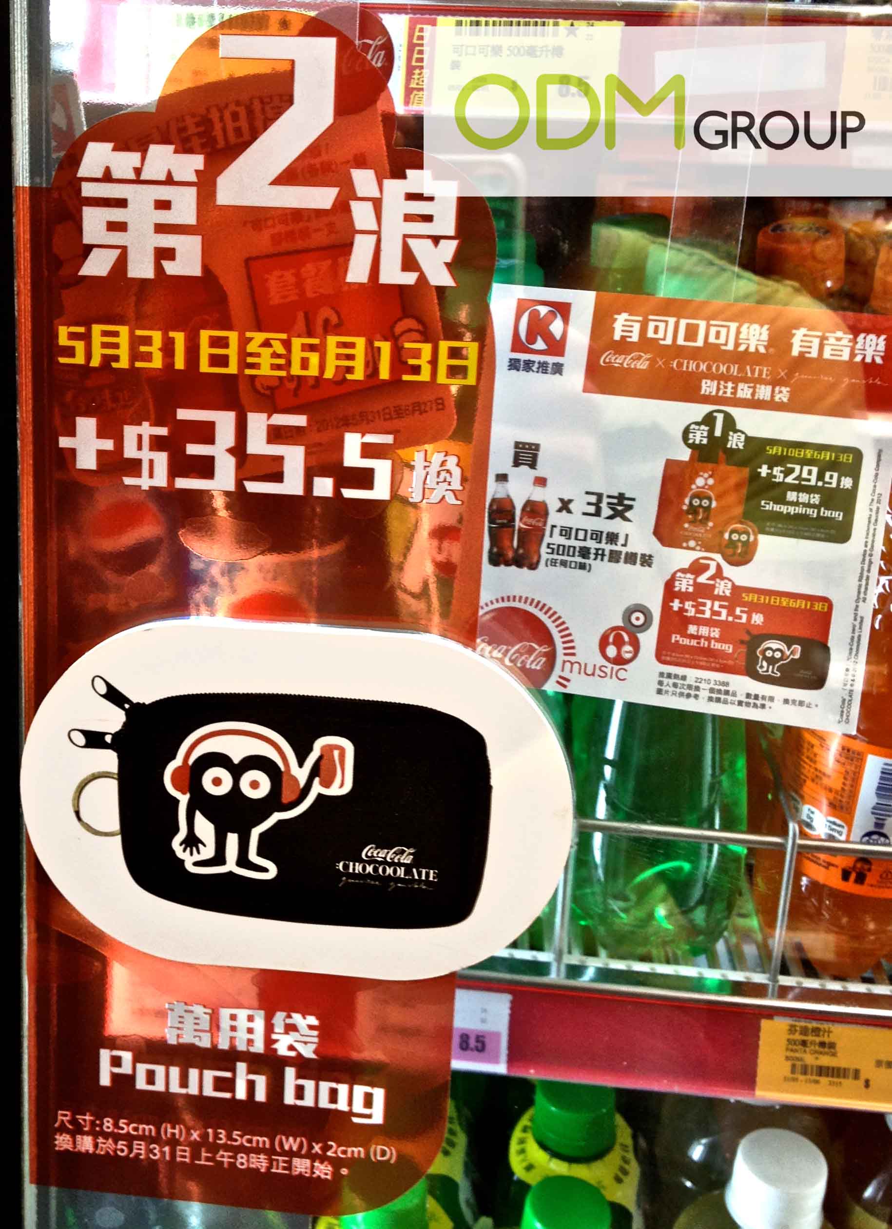 Coca Cola & CHOCOOLATE bag and pouch PWP