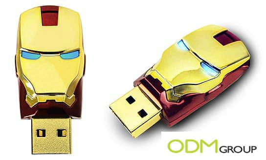 Iron Man Designed USB: Nutrexpa Marketing Gift for Marvel Fans