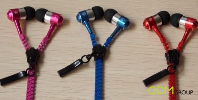 Zipper Earphones as an innovative gift