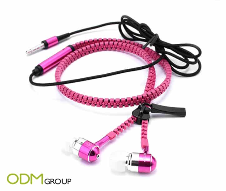 Zipper Earphones as an Innovative Gift for Quirky Events!