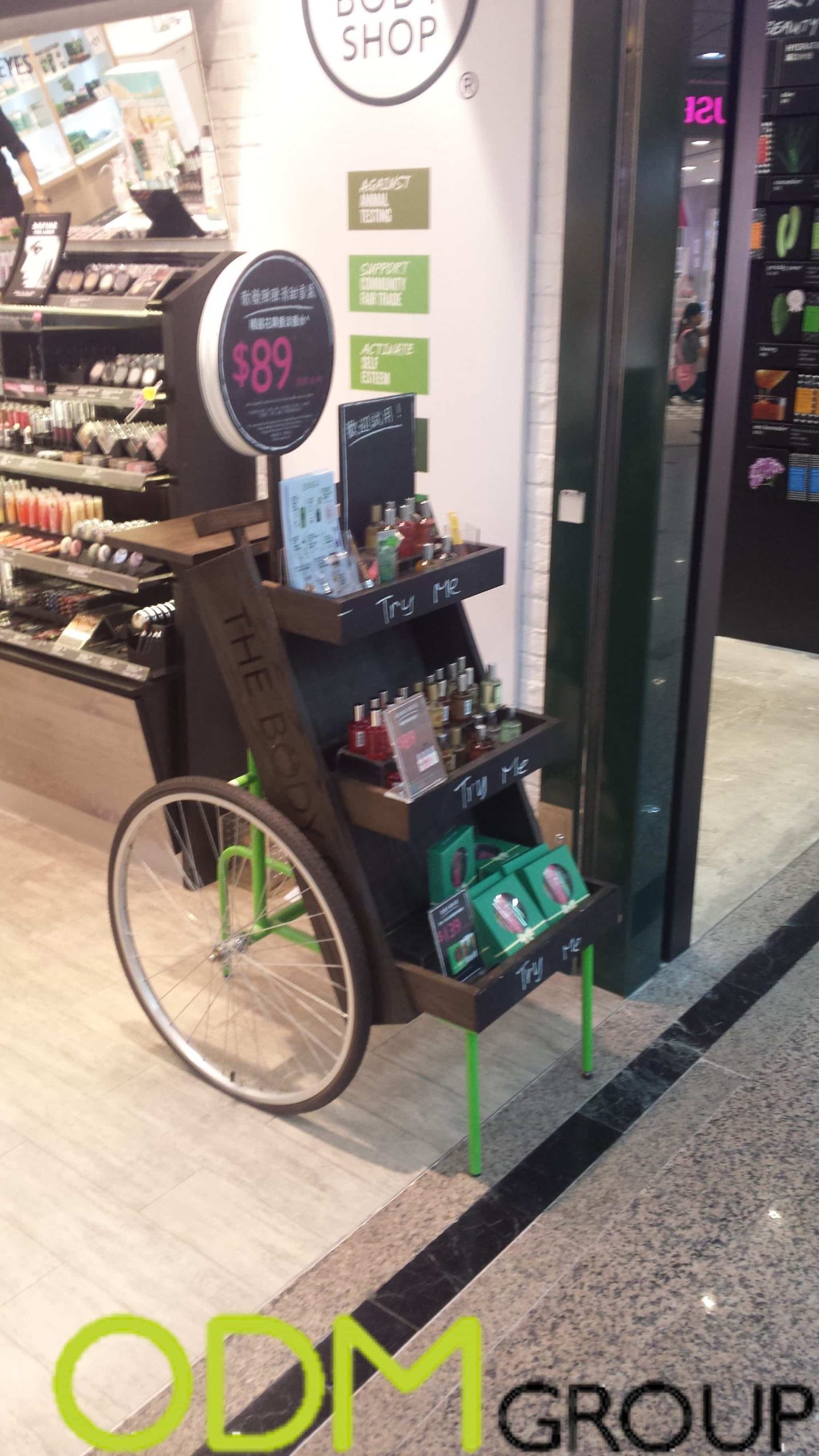 Vintage POS display from The Body Shop | The ODM Group