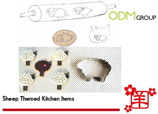 Chinese New Year promotional items for the Year of the Sheep/Ram/Goat