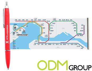 Branded banner pens as promotional product