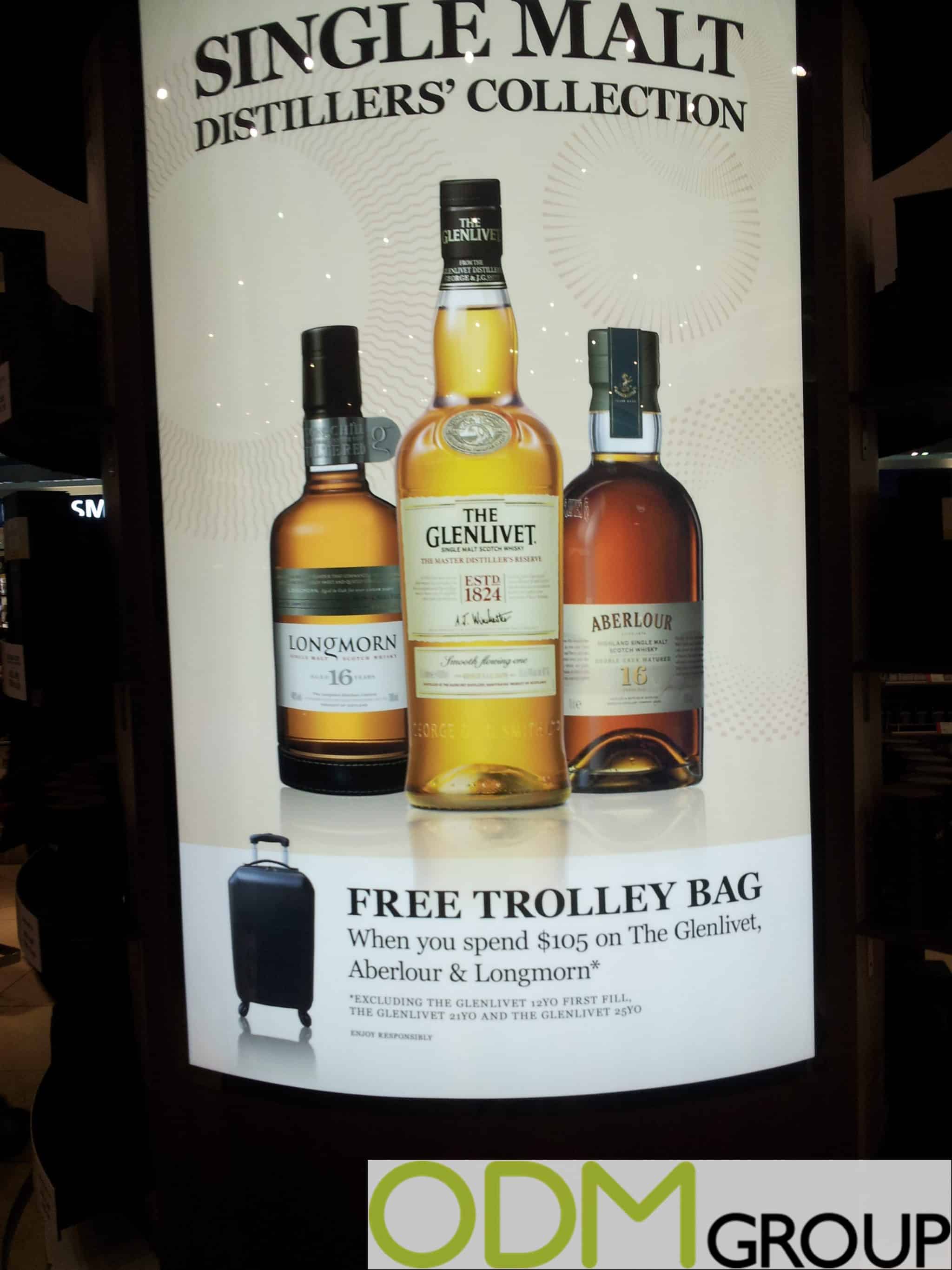 Marketing Campaign for Whiskey Brands - Free Trolley Bag