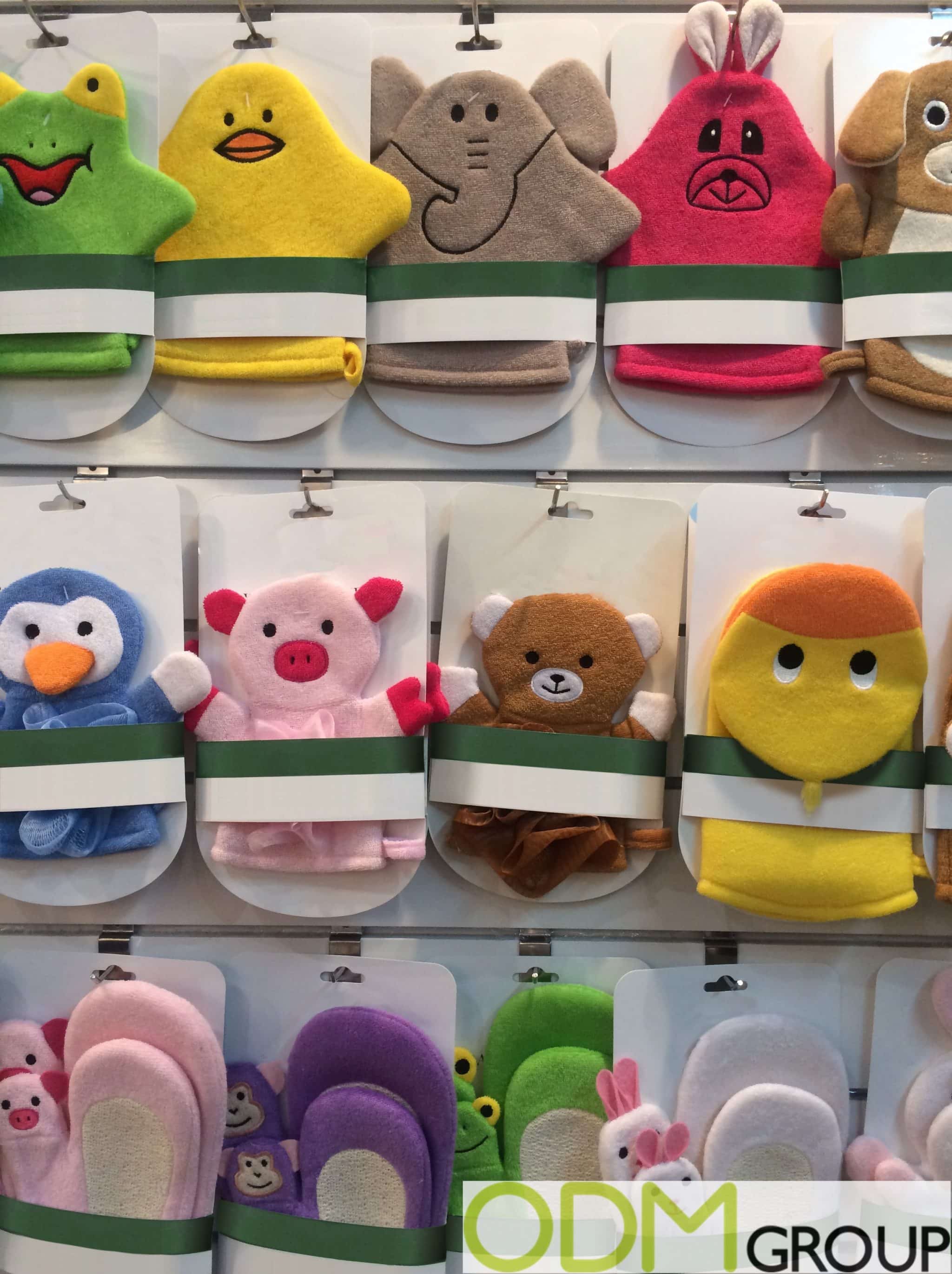 Promotional Items For Babies - Custom Shape Shower Puppets