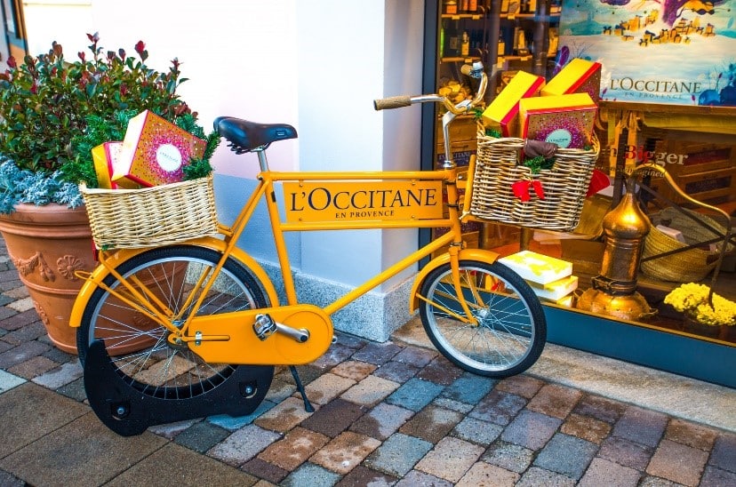 Bicycle POS Display – L’Occitane Promotional Strategy