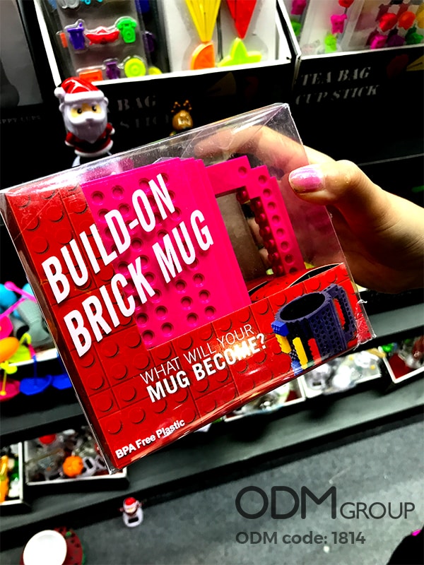 Build-On Brick Mug - Customisable and Fun Promotional Idea