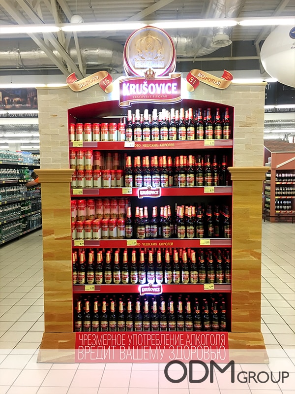 Exciting POS Display for Beer - Used By Krusovice