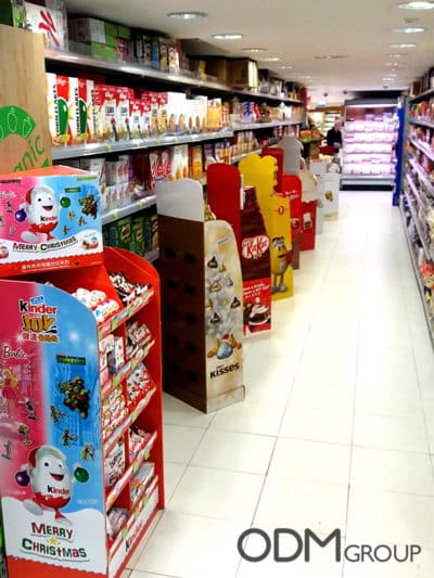 Christmas POS Displays - Excellent Examples by Global Chocolate Brands