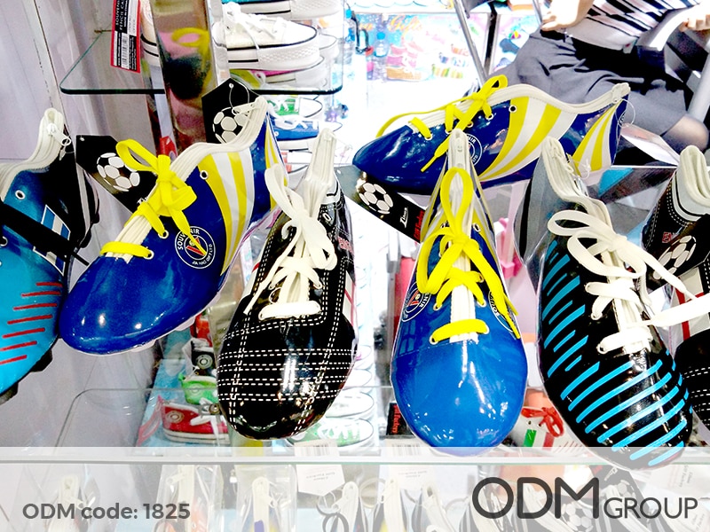 Creative sports promotions - Football shoes and shirt pencil cases