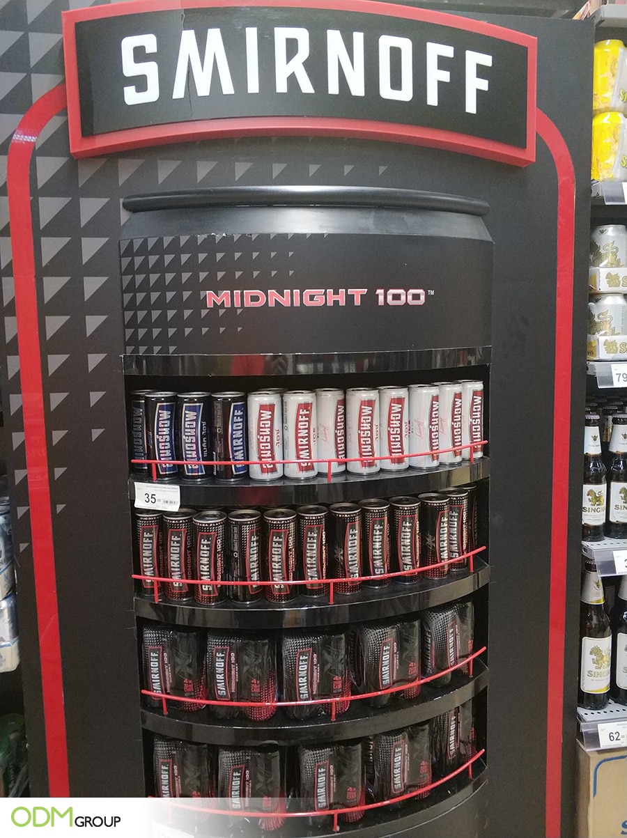 Smirnoff's Eye-Catching Custom Beverage Display - The ODM Group