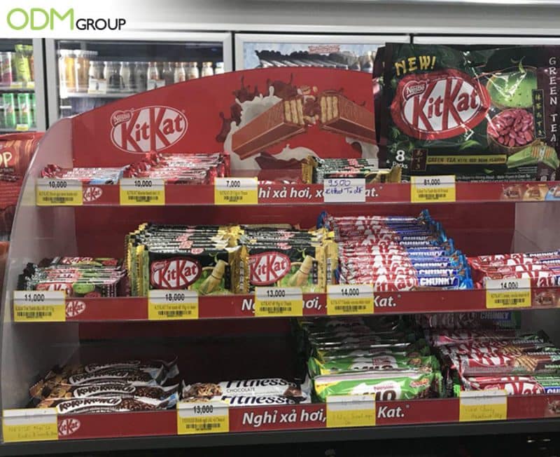 Kit Kat Wows Customers With Its Prominent Display Stand!