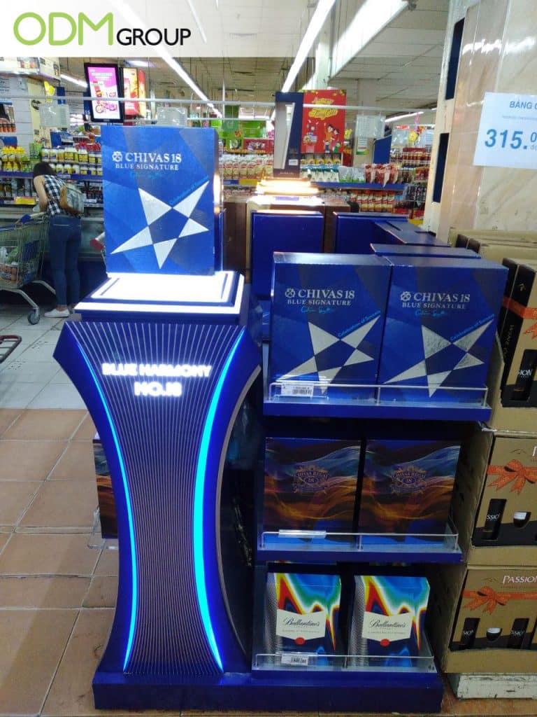 Chivas Wows Customers With This Unique Custom Liquor Display