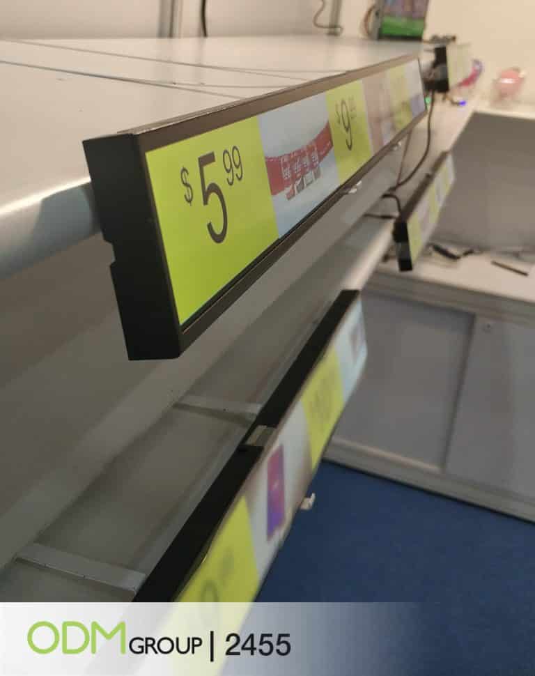 Stand Out from Dull Retail Shelves with a Custom Electronic Display