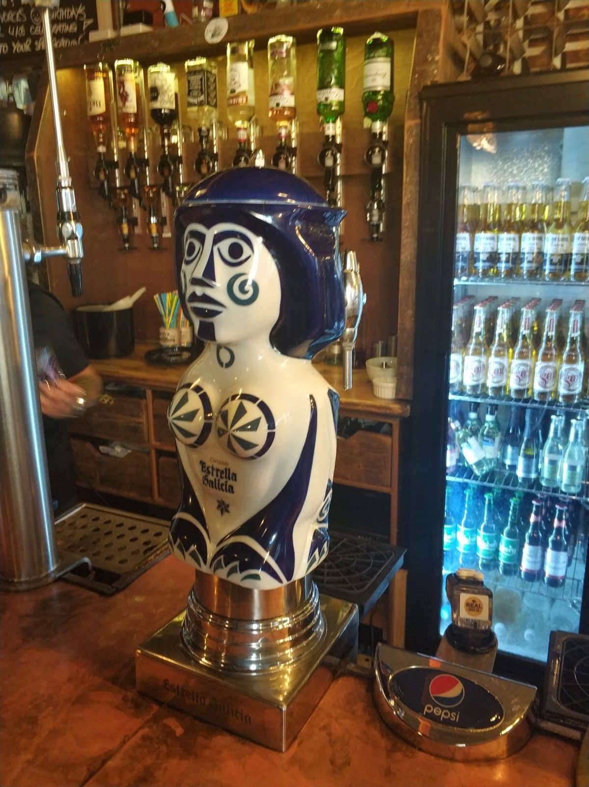 Custom Beer Tap Handle by Estrella Galicia Commands Attention