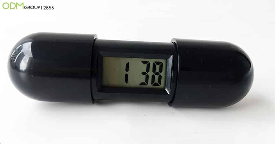 A Timely Marketing Gift: Capsule Shaped Promotional Clock