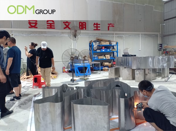 Visiting a Steel Supplier in China for Advertising Signages