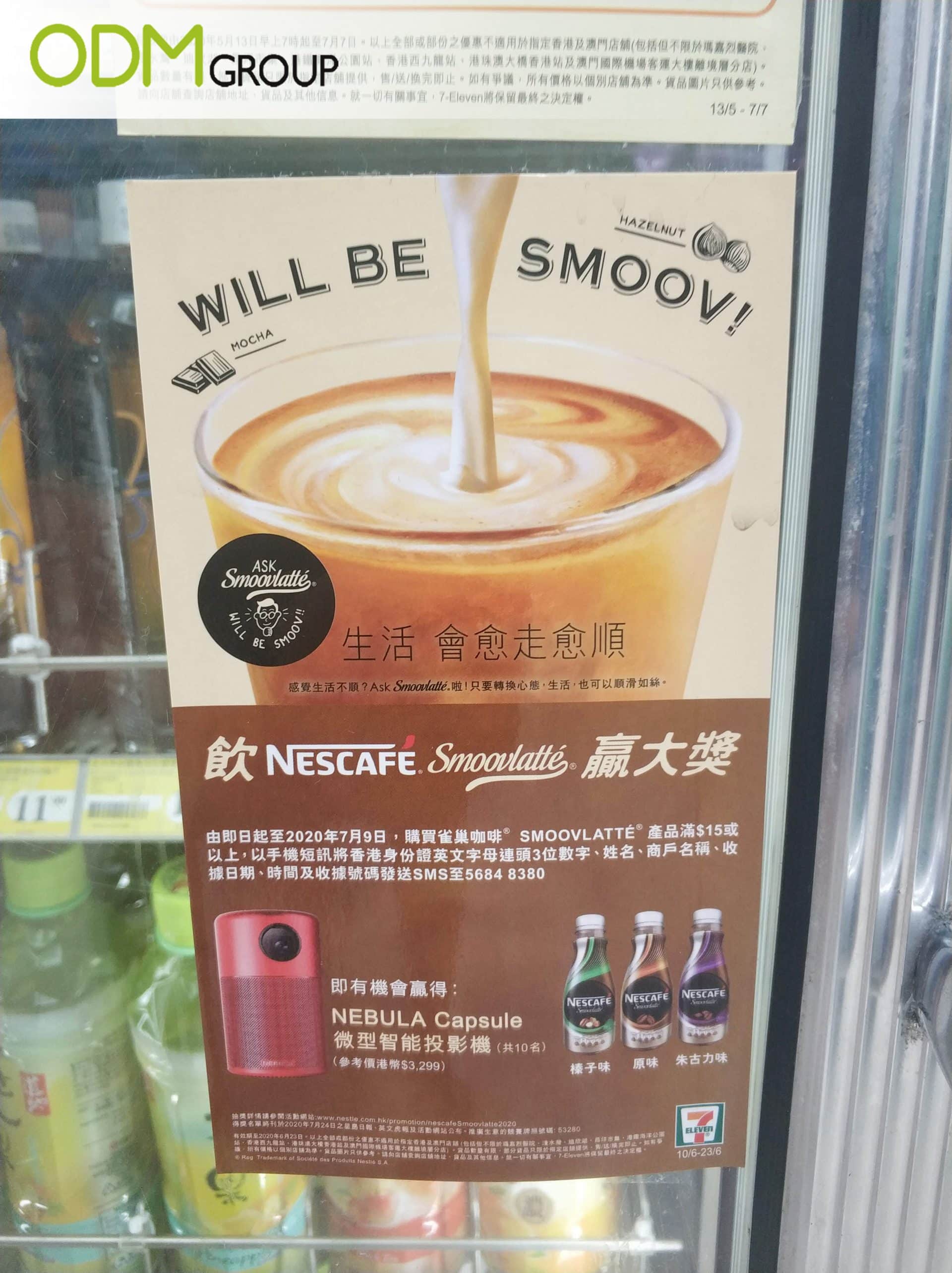 Branded Promotional Giveaway- Nescafe Smoovlatte Perks Up Sales