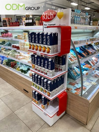 How Rich Boosts Up its Brand Visibility with a Freestanding Display Stand