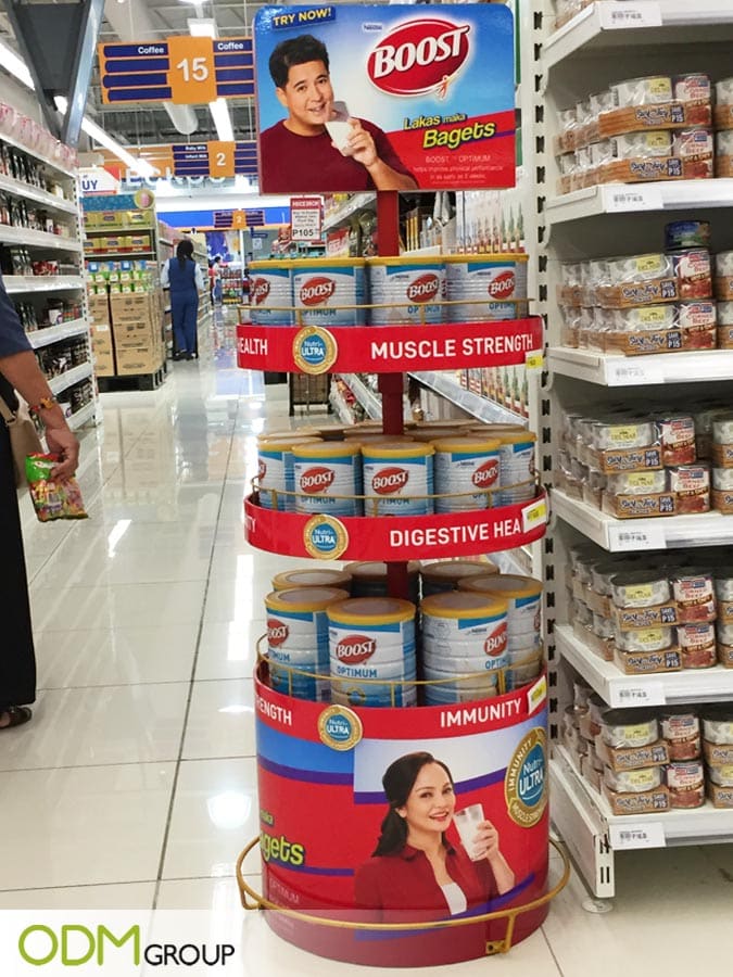 Case Study on Boost Free Standing Display Marketing