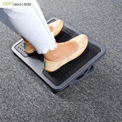 Branded WFH Item #2: Footrest as Corporate Gift with Logo